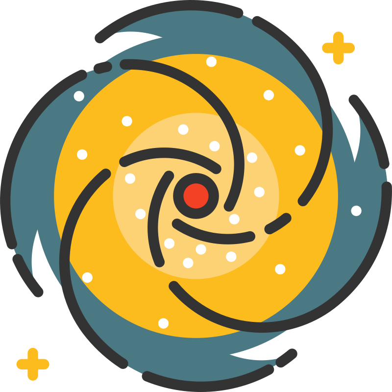 Galaxy illustration icon Clipart SVG - Clipart free download