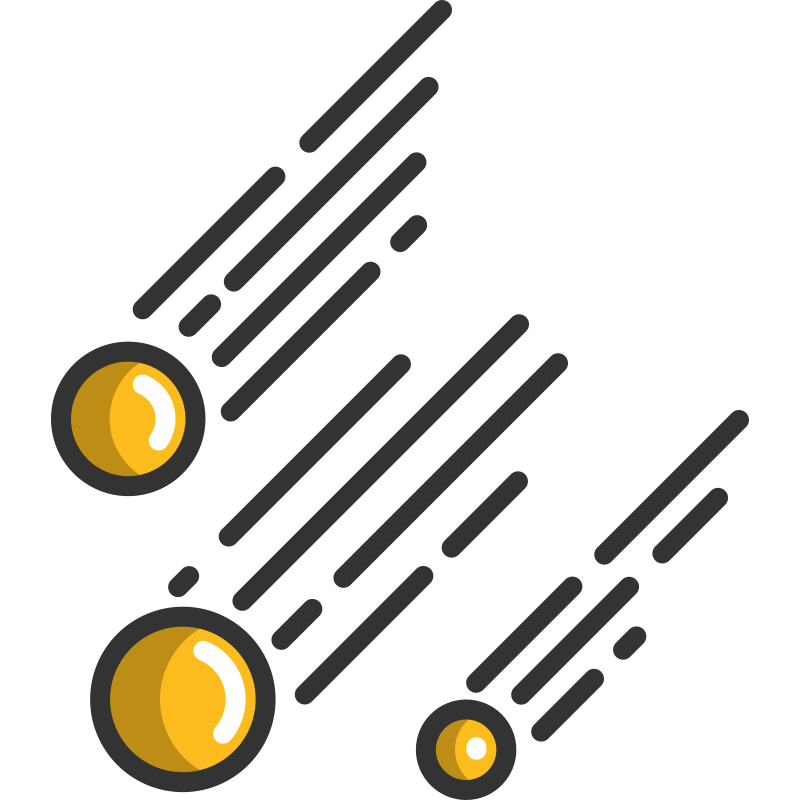 Meteor shower Clipart SVG - Clipart free download