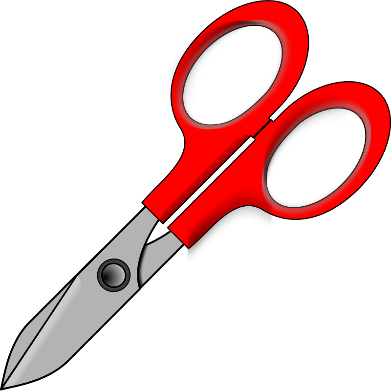 Red Scissor clip art Clipart SVG - Clipart free download
